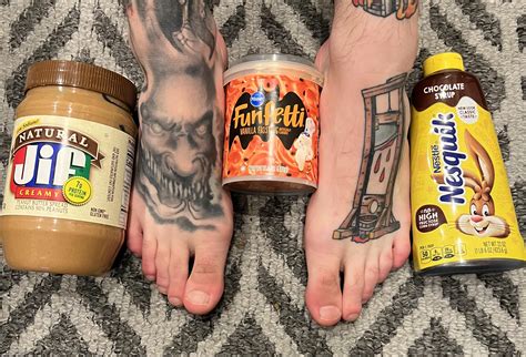 Would You Rather Eat Peanut Butter Frosting Or Chocolate Syrup Off Of My Size 11 5 Tattooed