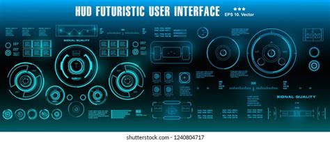Car User Interface Hud Gui Ui Stock Vector Royalty Free 1883234647 Shutterstock