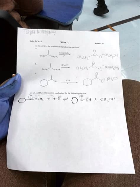 SOLVED: ' Give the products of the following reactions. Draw the reaction mechanism for the ...