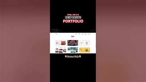 Responsive Portfolio Html Css Javascript Webdesign Responsivedesign Webdevelopment