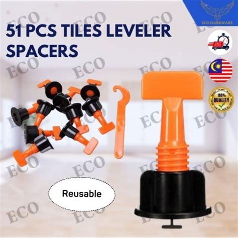 51pcs Set Tiles Leveler Spacers Tile Leveling System Spacer Reusable Position Tool Floor Locator