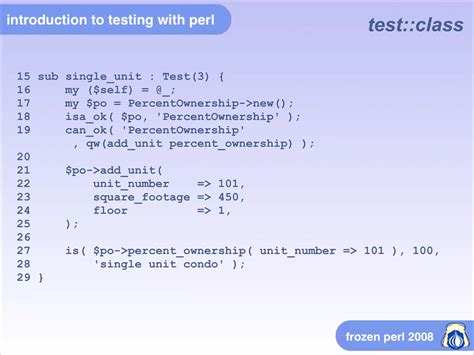 Introduction To Testing With Perl Ppt