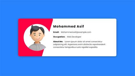 Creative Profile Card Design Html And Css Youtube