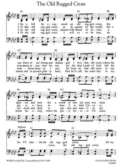 Old Rugged Cross Guitar Chords