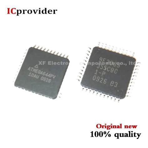 10pcs lot atmega644pv 10au atmega644pv tqfp 44 mcu 8bit 64kb flash ic