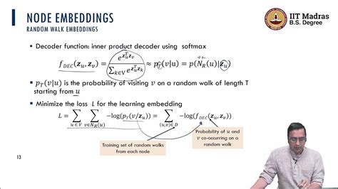 Node Embeddings Random Walk Based Methods Part 2 Youtube