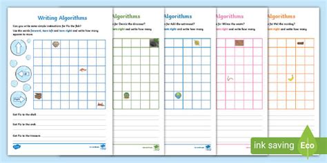 Ks1 Computer Free Coding Activitywriting Algorithms