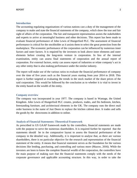 Accounting Financial Analysis Report Desklib