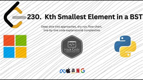 Master Leetcode 230 Kth Smallest Element In A Bst Dsa Interview