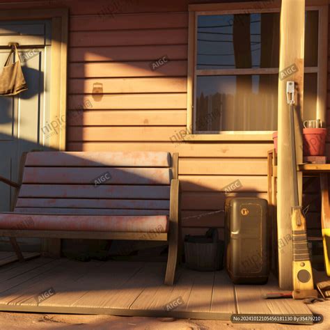 Ai创作图室外场景插画 路灯长椅场景 美式卡通风格场景 夕阳小屋夕阳木屋 可爱家居场景 卡通室内场景 动画场景素材 文艺长椅场景 户外场景插画 场景素材 旧时铁路火车站场景 质朴生活场景 美式