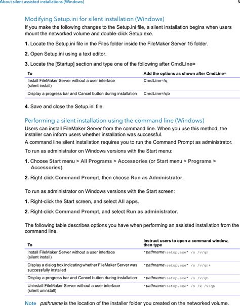Filemaker Server 15 Network Install Setup Guide File Maker Fms15