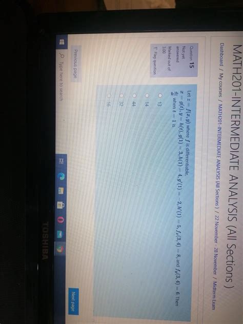 Solved Math201 Intermediate Analysis All Sections