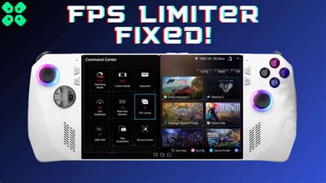 asus rog ally fps limiter not working fixed 4 methods