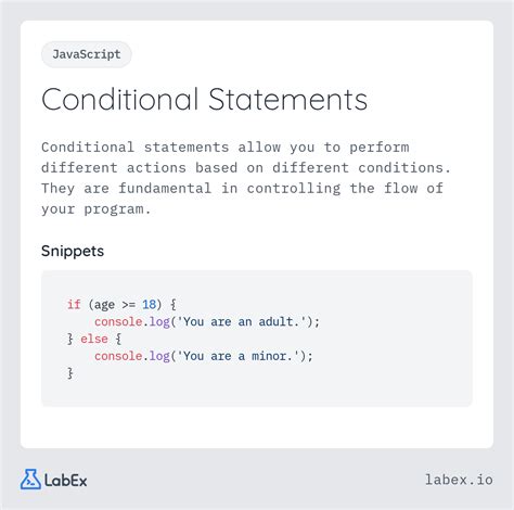 Conditional Statements