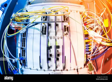 Core Switch Technology In Network Room Place Stock Photo Alamy