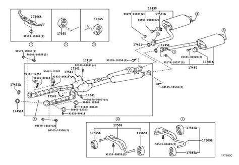 Lexus Lx 470 Exhaust Muffler Engine 1743038680 Genuine Lexus Part
