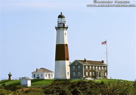 View Of Montauk Point Lighthouse Long Island Framed Photograph By