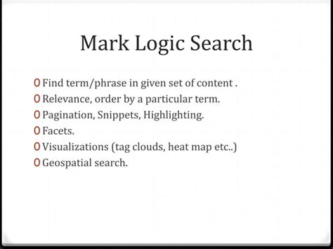 Introduction To Marklogic Nosql Ppt