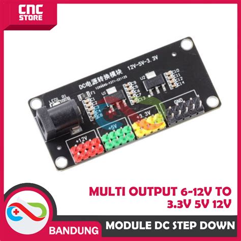 Jual POWER MODULE DC STEP DOWN 6 12V TO 3 3V 5V 12V MULTI OUTPUT Shopee Indonesia