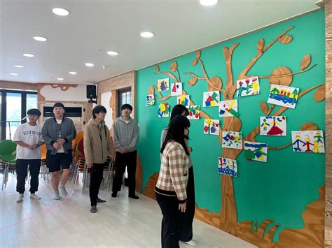 보도자료 거제대학교 유아교육과 거제유치원 및 이솝유치원 견학1