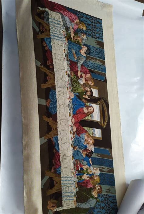 Продавам гоблен тайната вечеря Гоблени София Гобленът е ушит с оригинални ДМЦ конци М