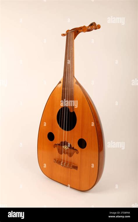 A Syrian 11 String Oud Middle Eastern Short Neck Lute Pear Shaped