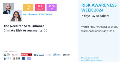 Alex Sidorenko Risk Awareness Week 2024