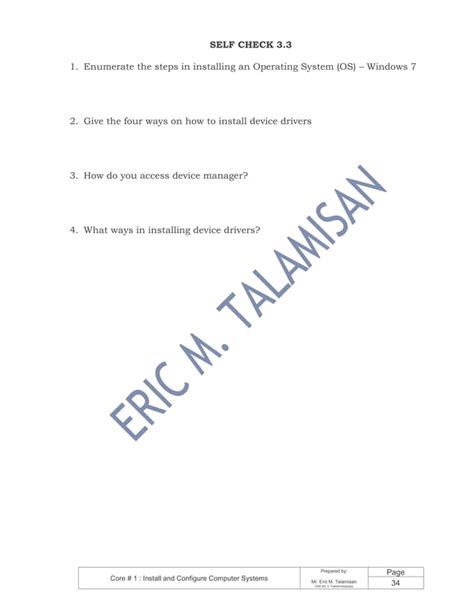 Css Core 1 Install And Configure Computer Systems And Networks Pdf Operating Systems