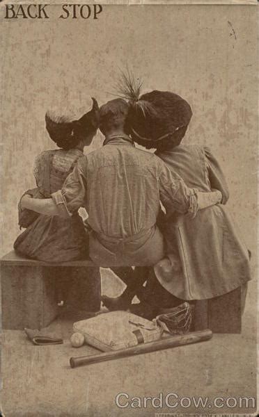 Back Stop Baseball Postcard