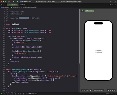 SwiftUI Toggle As Checkbox Examples 3