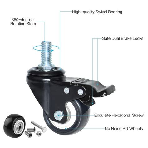 Heavy Duty Threaded Stem Casters