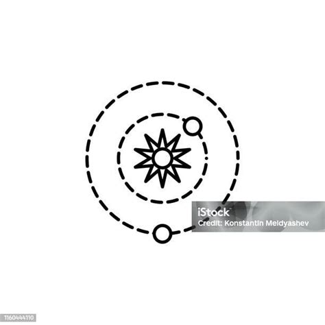 Planet Galaxy Space Orbit Icon Simple Thin Line Outline Vector Of Space Cosmos Universe Icons