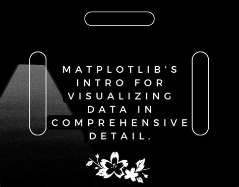 Vijay Singh On Linkedin Matplotlibs Intro For Visualizing Data In Comprehensive Detail