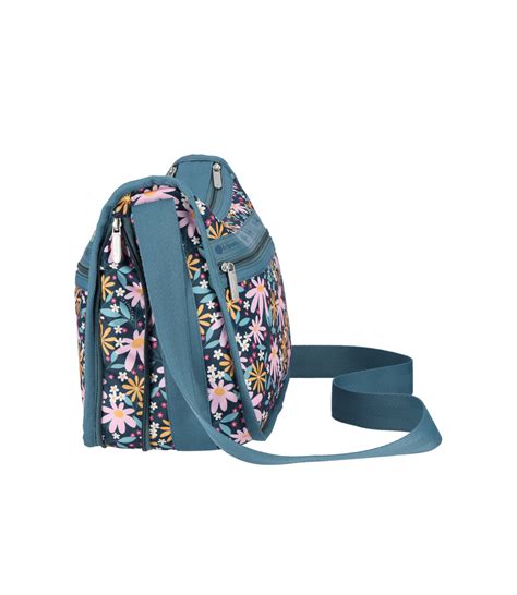 Deluxe Everyday Bag Retro Daisies Print Lesportsac