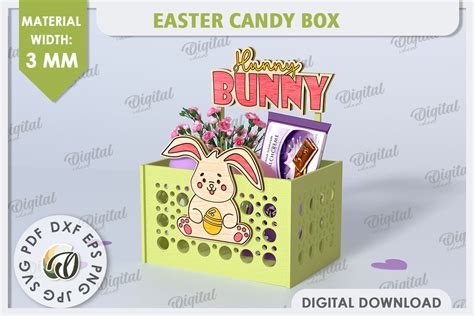 Easter Candy Box Lasercut Easter Design · Creative Fabrica