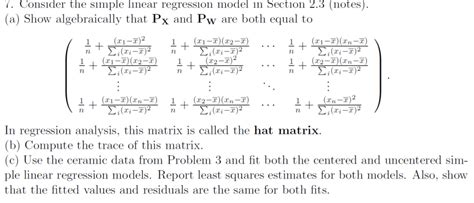 Consider The Simple Linear Regression Model In Chegg