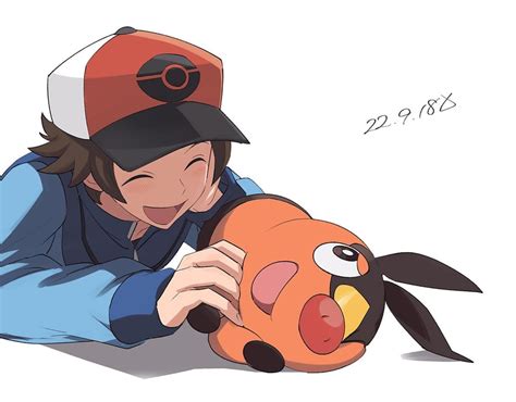 Hilbert And Tepig Pokemon And More Drawn By Three Guo Danbooru