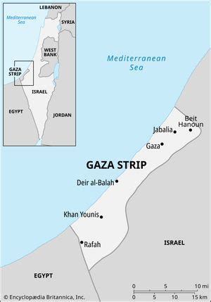 Rafah Gaza Map Offensive Crossing And Population Britannica