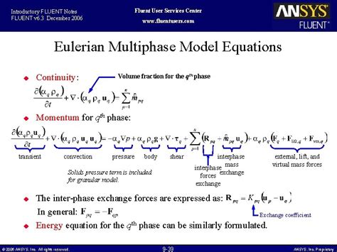 Modeling Multiphase Flows Introductory Fluent Training 2006 Ansys