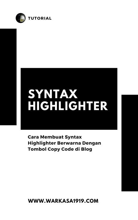 Cara Membuat Syntax Highlighter Berwarna Dengan Tombol Copy Code Di