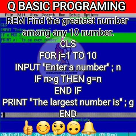 Qbasic Programming Sum Of Any 10 Number Shorts Basic Youtube