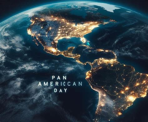This Beautiful Design Is Made For Pan American Day Premium Ai