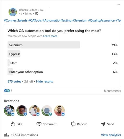 Rabeka Sultana On Linkedin Qaautomation Selenium Jobmarket