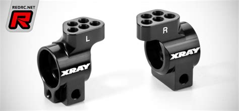 Red RC Xray XB4 Rear Aluminium Uprights