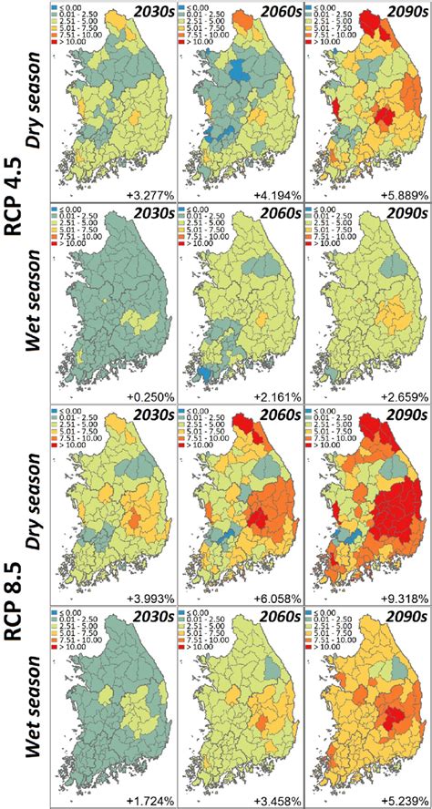 Spatial Distribution Of The Runoff Coefficient Variation In 3 Download Scientific Diagram