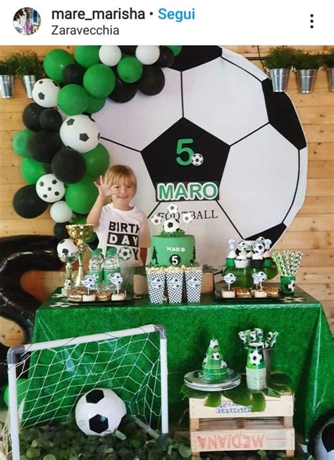 Pin De Melisa Pea En Decoración De Fiestas Cumpleaños Temático De Fútbol Fiestas De