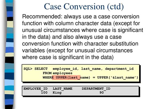 Ppt Single Row Functions Part I Powerpoint Presentation Free