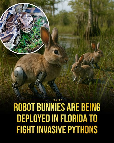 Ignite - Florida is using robot rabbits to fight invasive pythons in the Everglades! 🐇🤖 ...