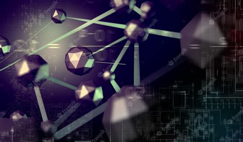 Premium Photo Networking And Science Concept3d Illustration