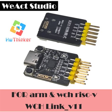 jual weact wchlink mini daplink cmsis dap debugger arm risc v chip
